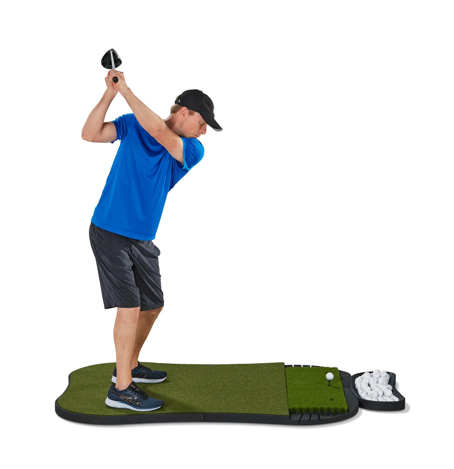 Fiberbuilt Hourglass Pro Studio Golf Mat Kit - Single Hitting, 5' x 4 ...